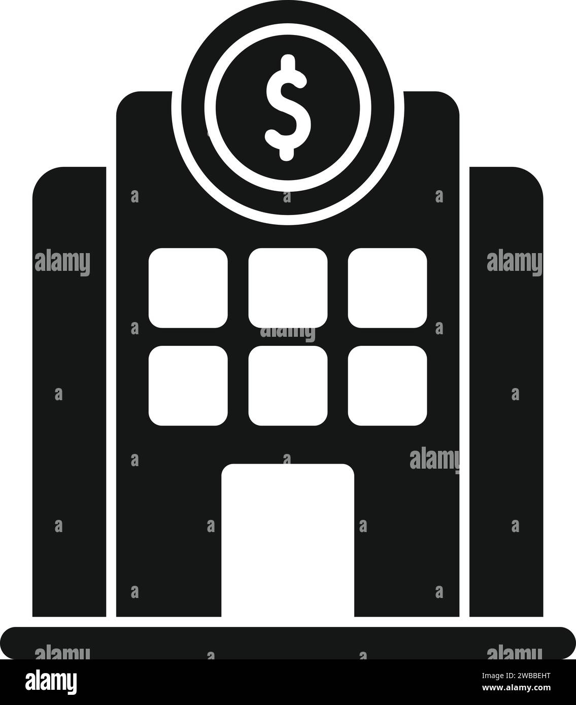 Financial support bank icon simple vector. Money help. Pay federal ...