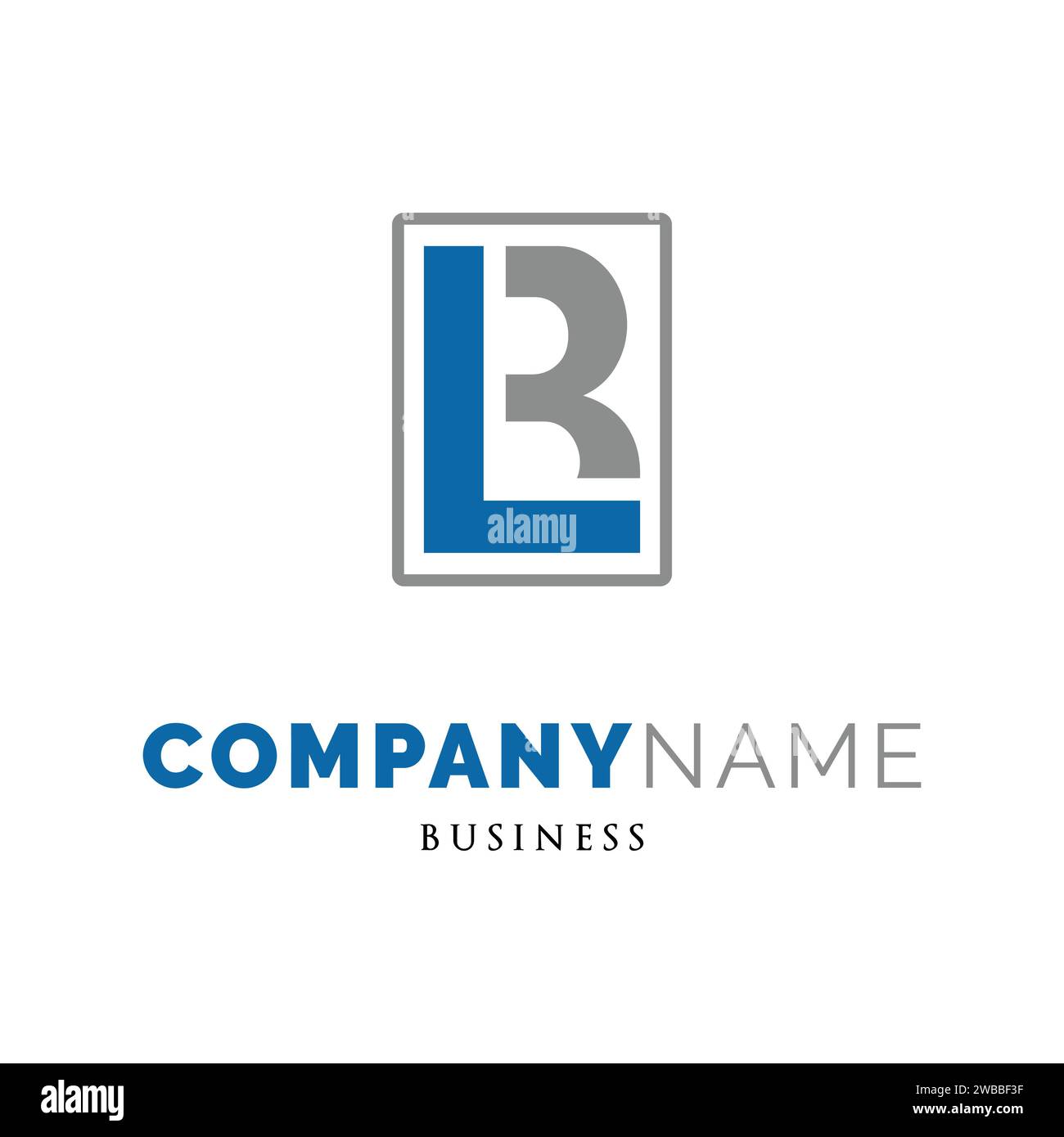 Initial Letter LB Icon Logo Design Template Stock Vector Image & Art ...