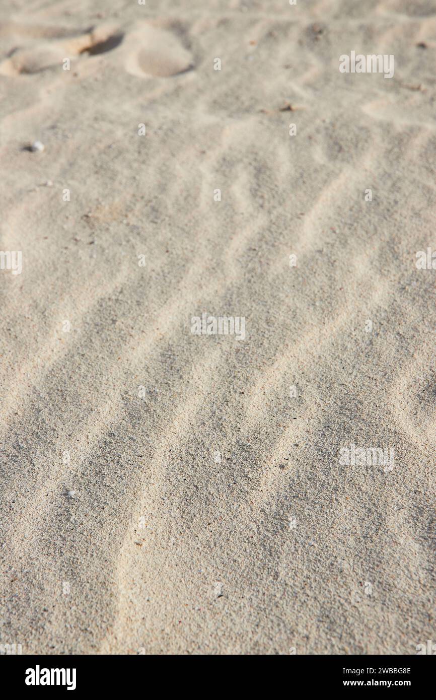 Textured Sand Patterns and Ridges Close-Up Beach Detail Stock Photo - Alamy