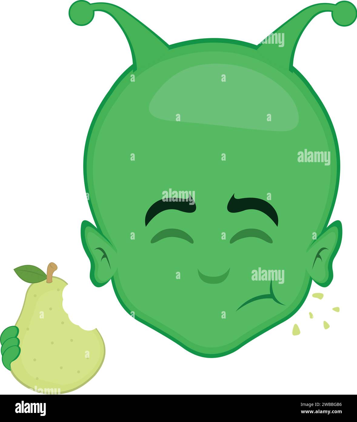 Extraterrestrial eating Stock Vector Images - Alamy