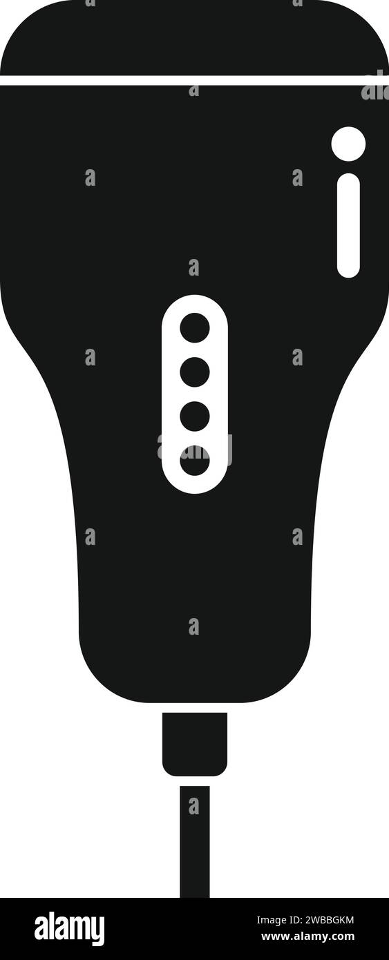 Health exam icon simple vector. Device ultra sound. Ultrasonic cardiac ...