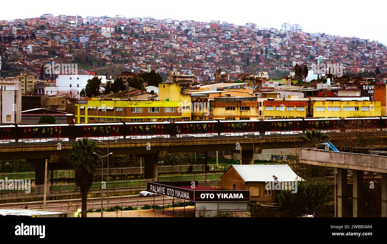 Izmir, Turkey. 09th Jan, 2024. Slum neighborhoods in the center of ...