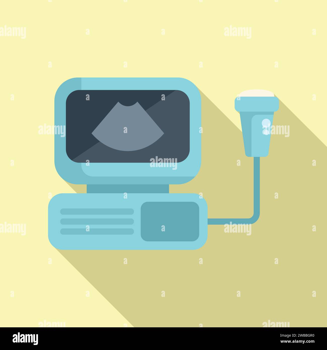 Sonogram apparatus Stock Vector Images - Alamy