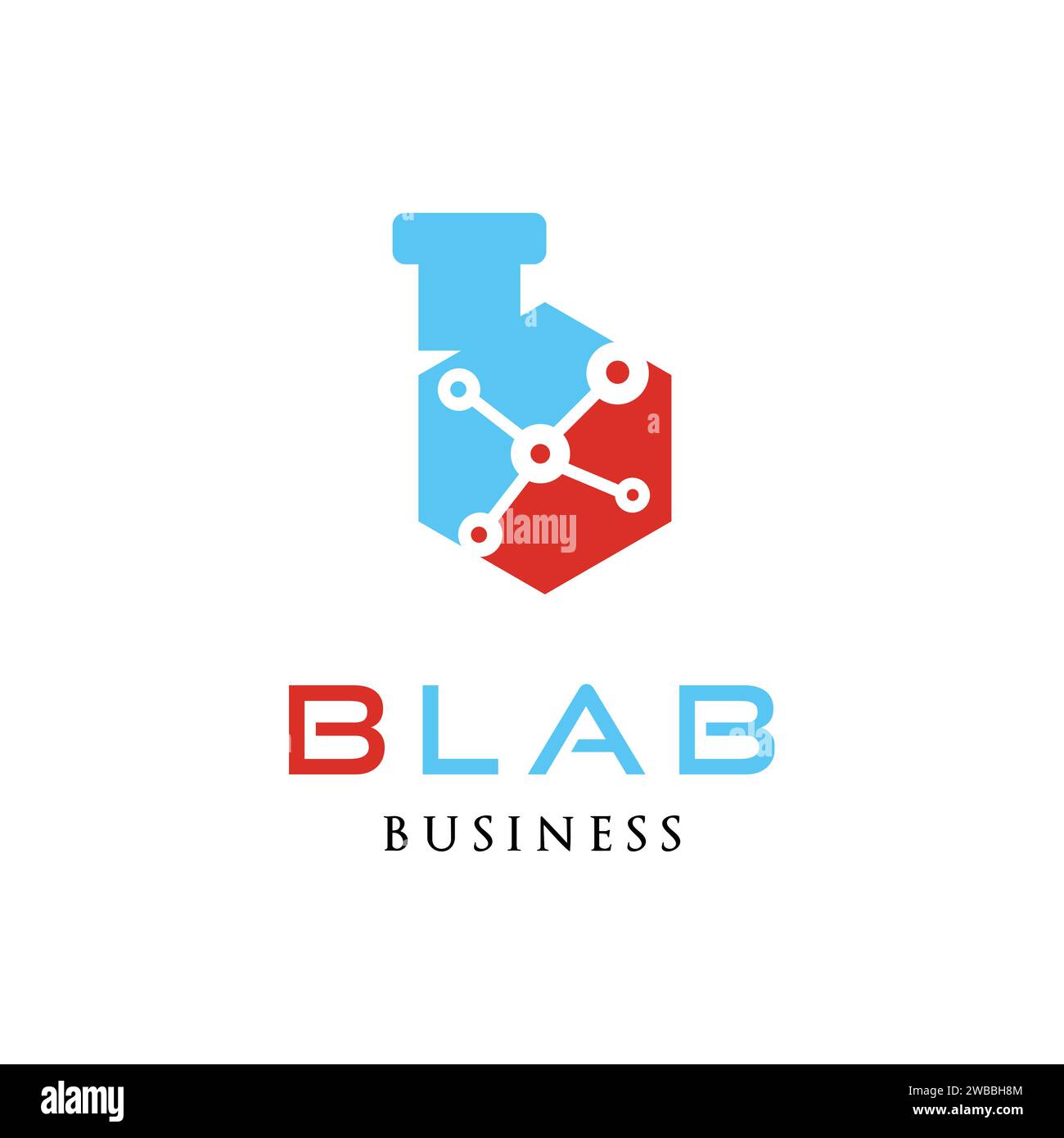 Letter b molecule Stock Vector Images - Alamy