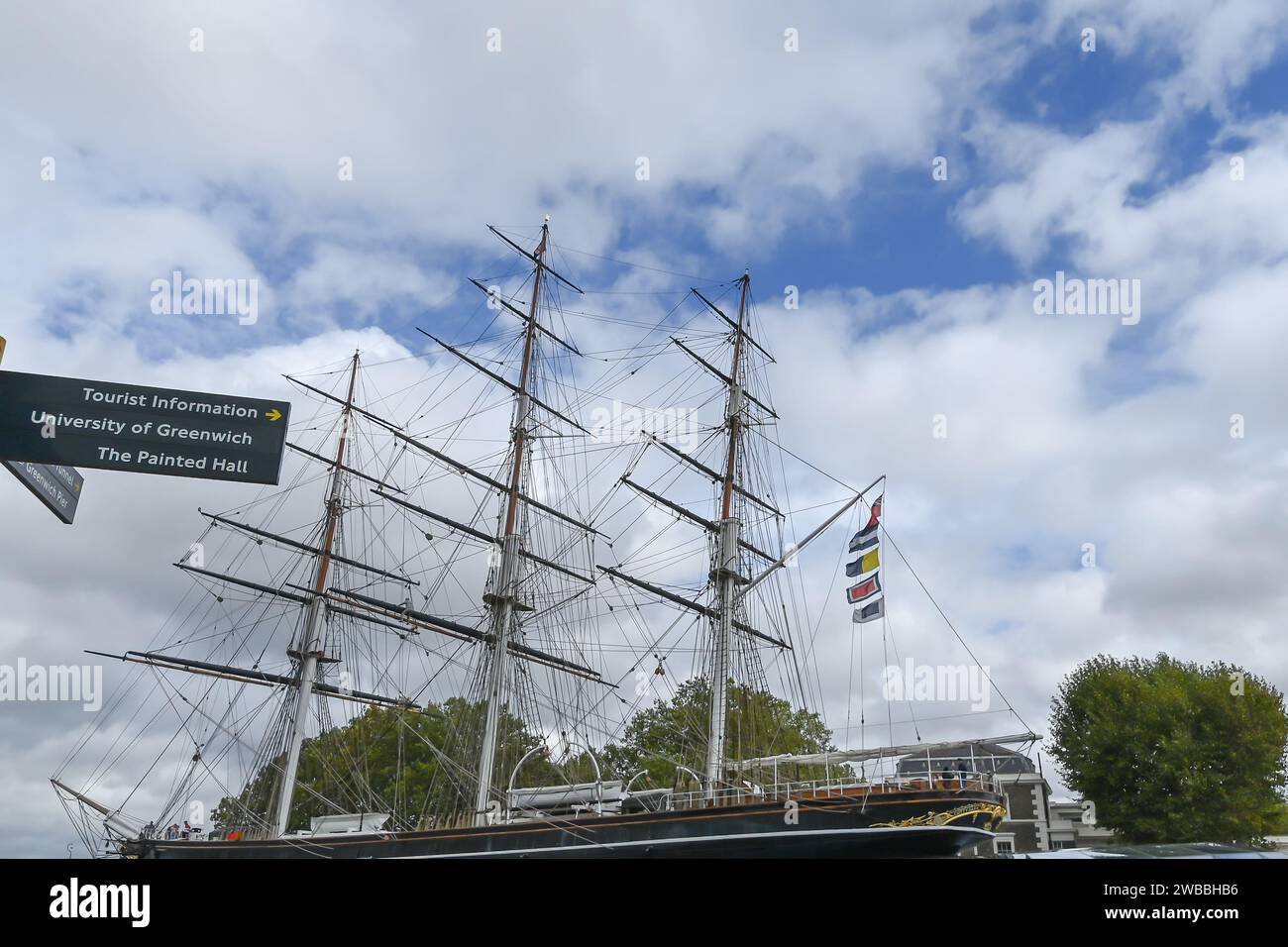 Greenwich, London, Cutty Sark is a British clipper ship. She was one of ...
