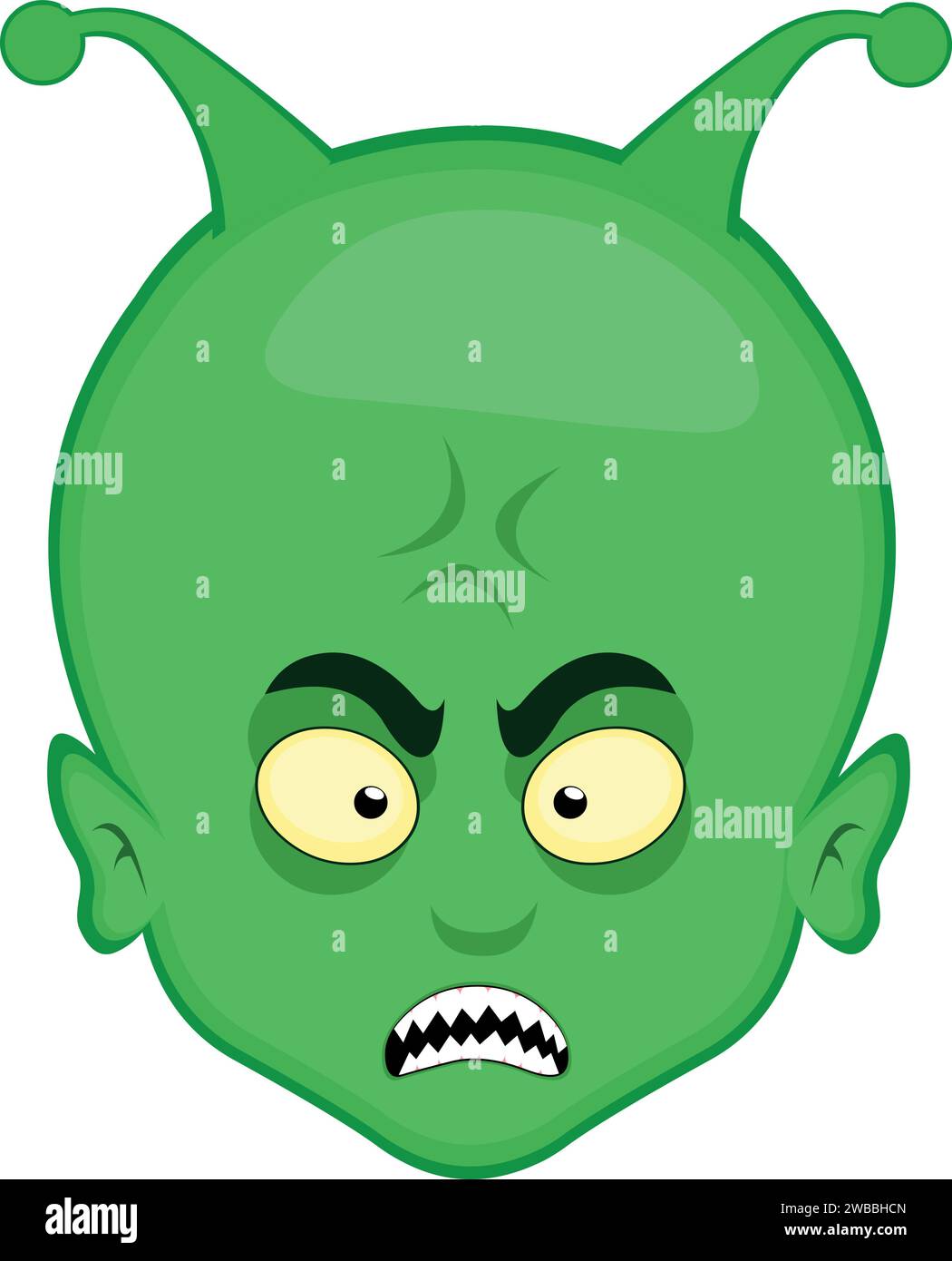 Sharp teeth cartoon hi-res stock photography and images - Alamy