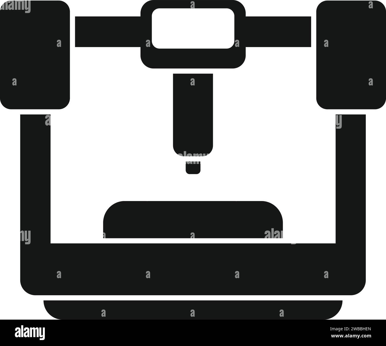 Modern bioprinting icon simple vector. Organ transplant. Monitor ...