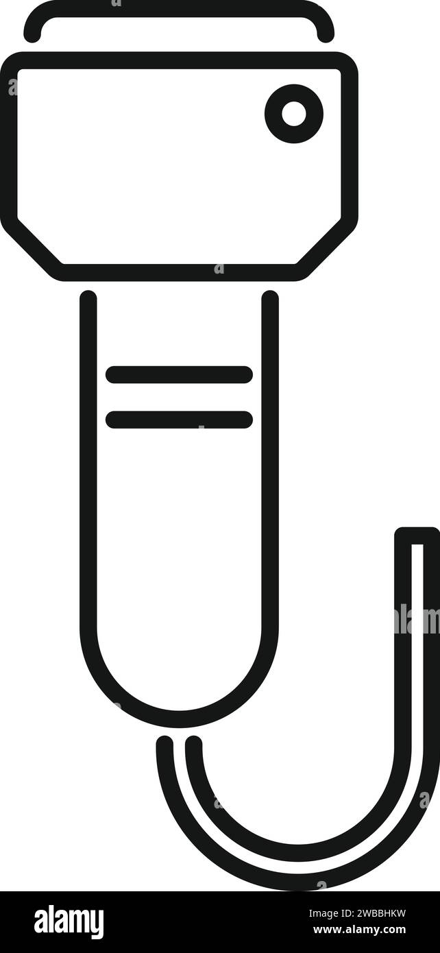 Sonogram monitor icon outline vector. Sonograph device. Test ...