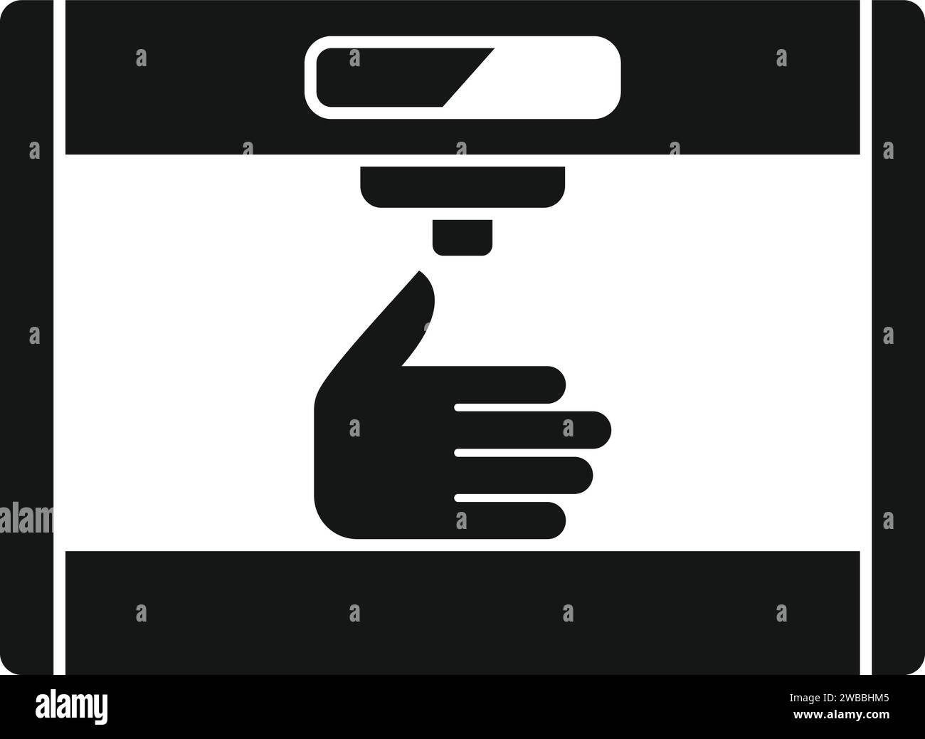 Hand bioprinting icon simple vector. Medical organ scientific. Future ...