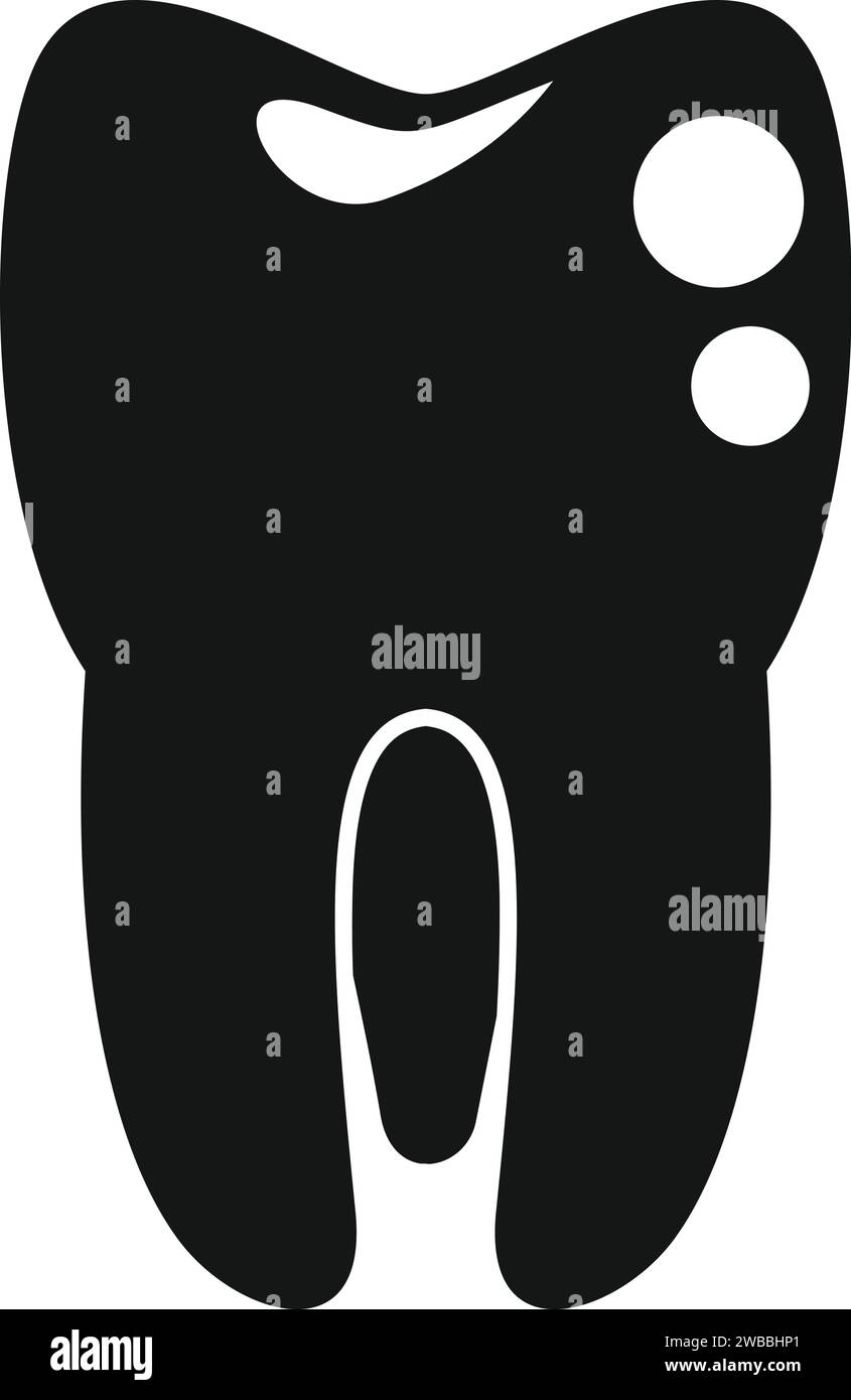 Tooth transplant icon simple vector. Bioprinting anatomy. Future bio ...