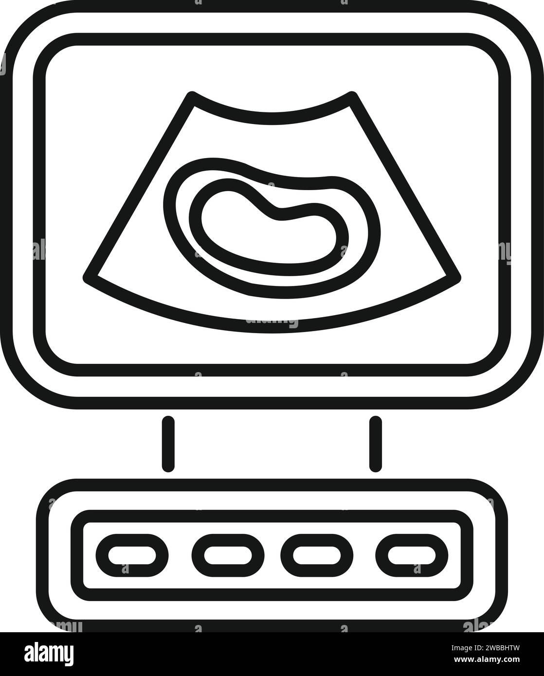 Sonogram of the heart Cut Out Stock Images & Pictures - Alamy