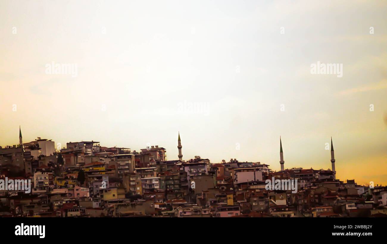 Slum neighborhoods in the center of Izmir Slum neighborhoods in the ...