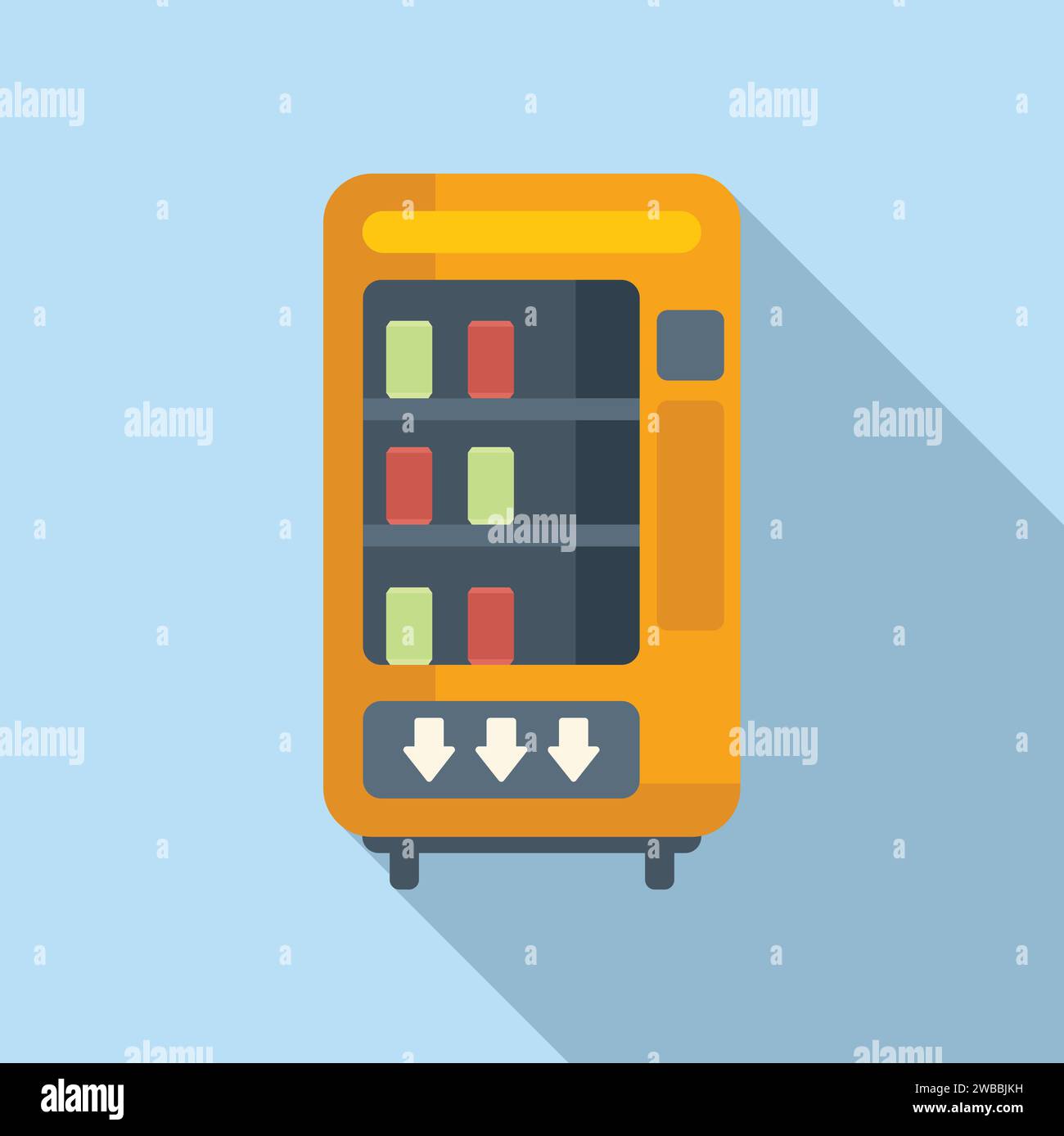 Snack vendor drinking coffee Stock Vector Images - Alamy