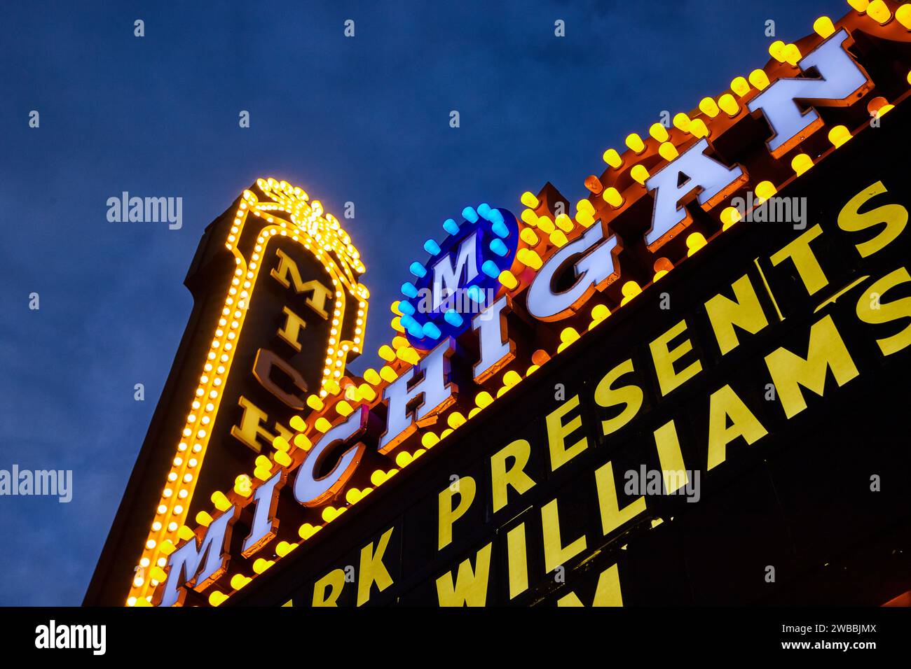 Premiere theater marquee hi-res stock photography and images - Alamy