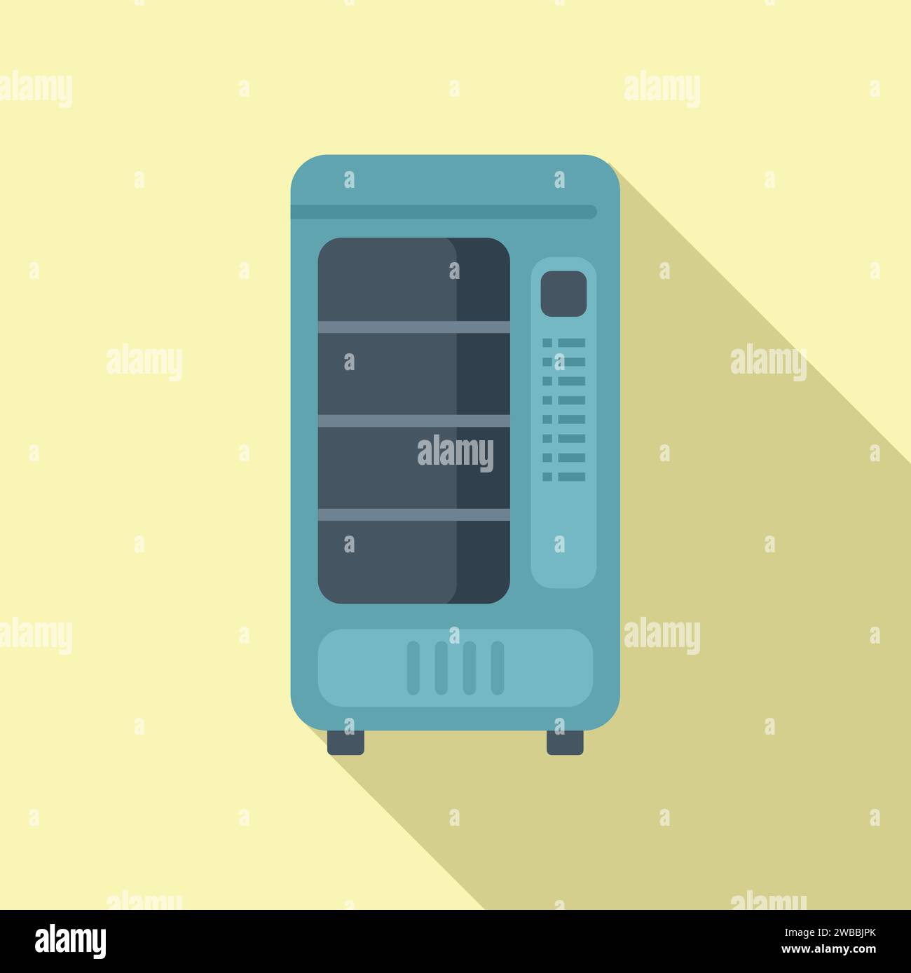 Modern drinking machine icon flat vector. Cooling vessel. Drink bottle ...