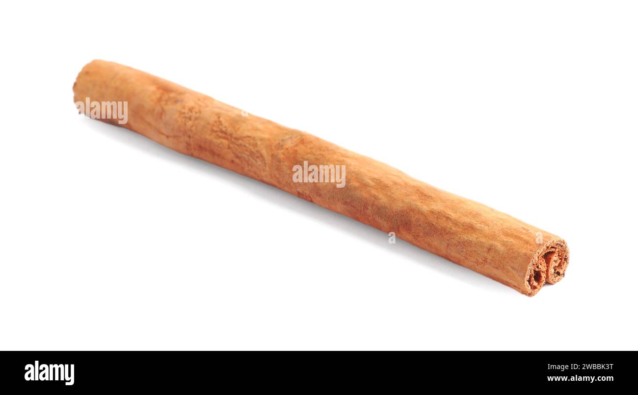 Dry aromatic cinnamon stick isolated on white Stock Photo - Alamy
