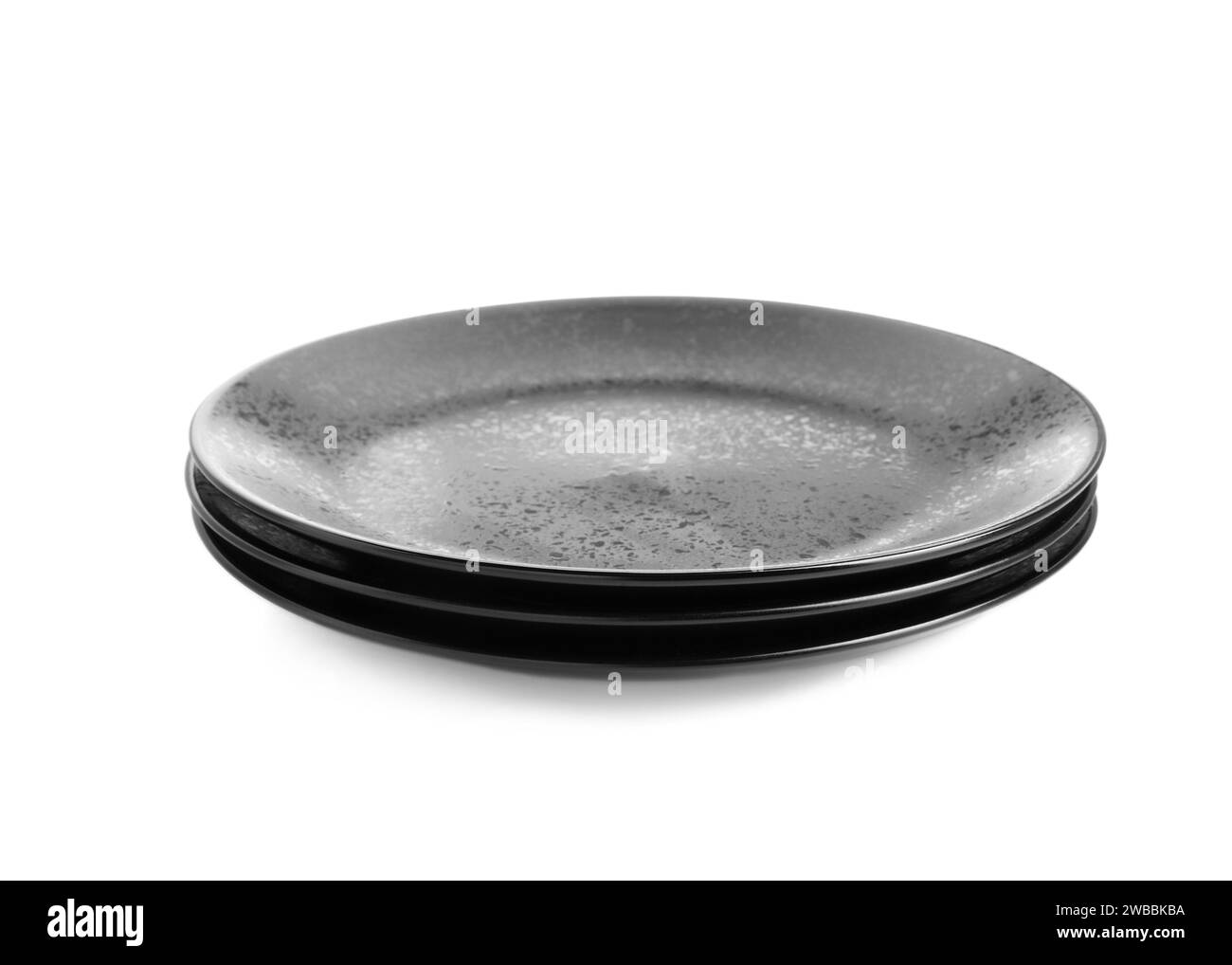 Three empty plates hi-res stock photography and images - Alamy