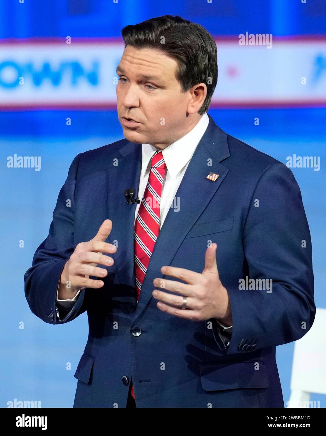 Republican presidential candidate Florida Gov. Ron DeSantis speaks ...