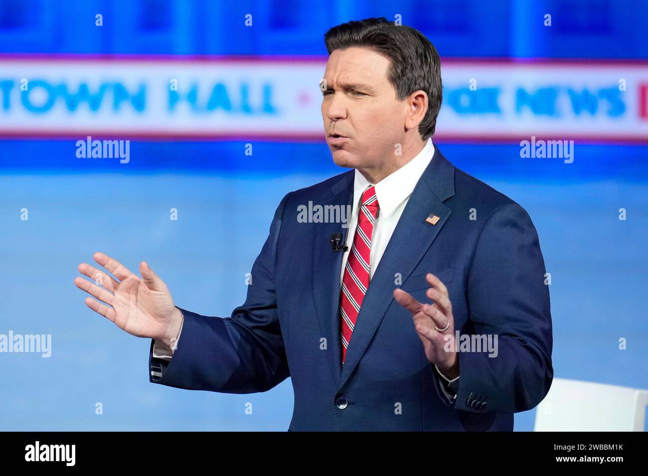 Republican presidential candidate Florida Gov. Ron DeSantis speaks ...