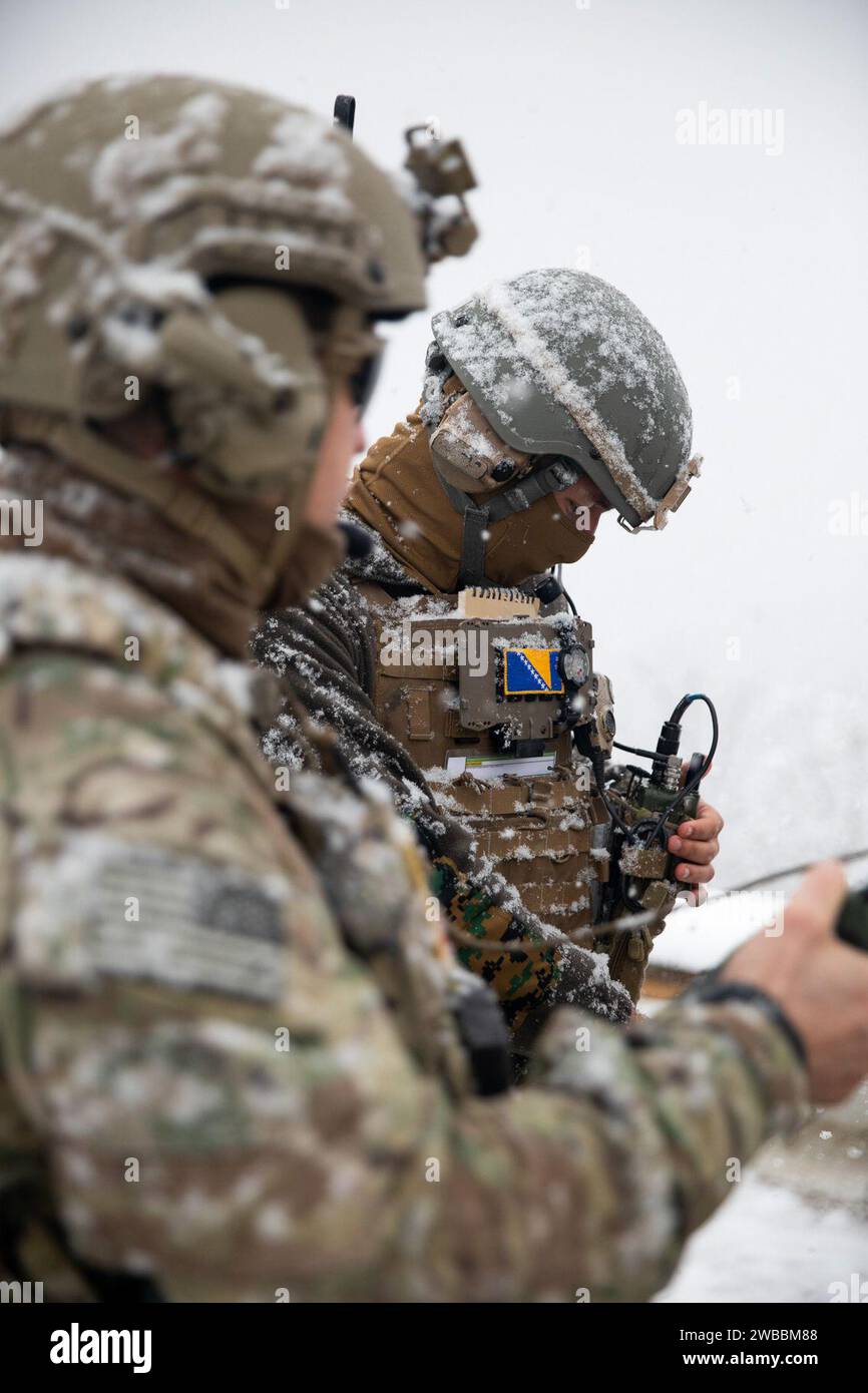 A joint terminal attack controller with Armed Forces of Bosnia and Herzegovina (BiH ...