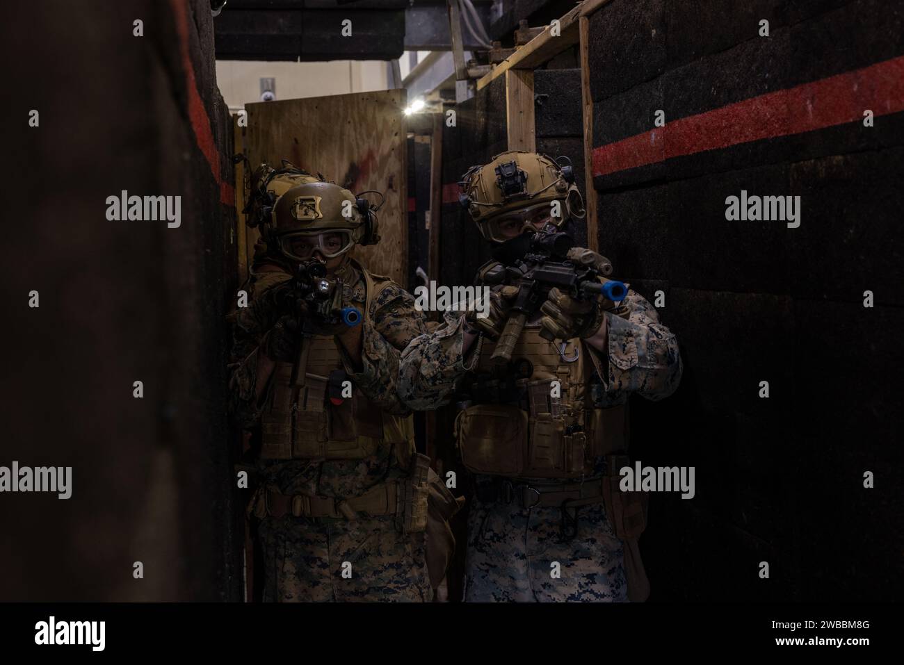 U.S. Marines with Weapons Company, Battalion Landing Team 1/1, 31st ...