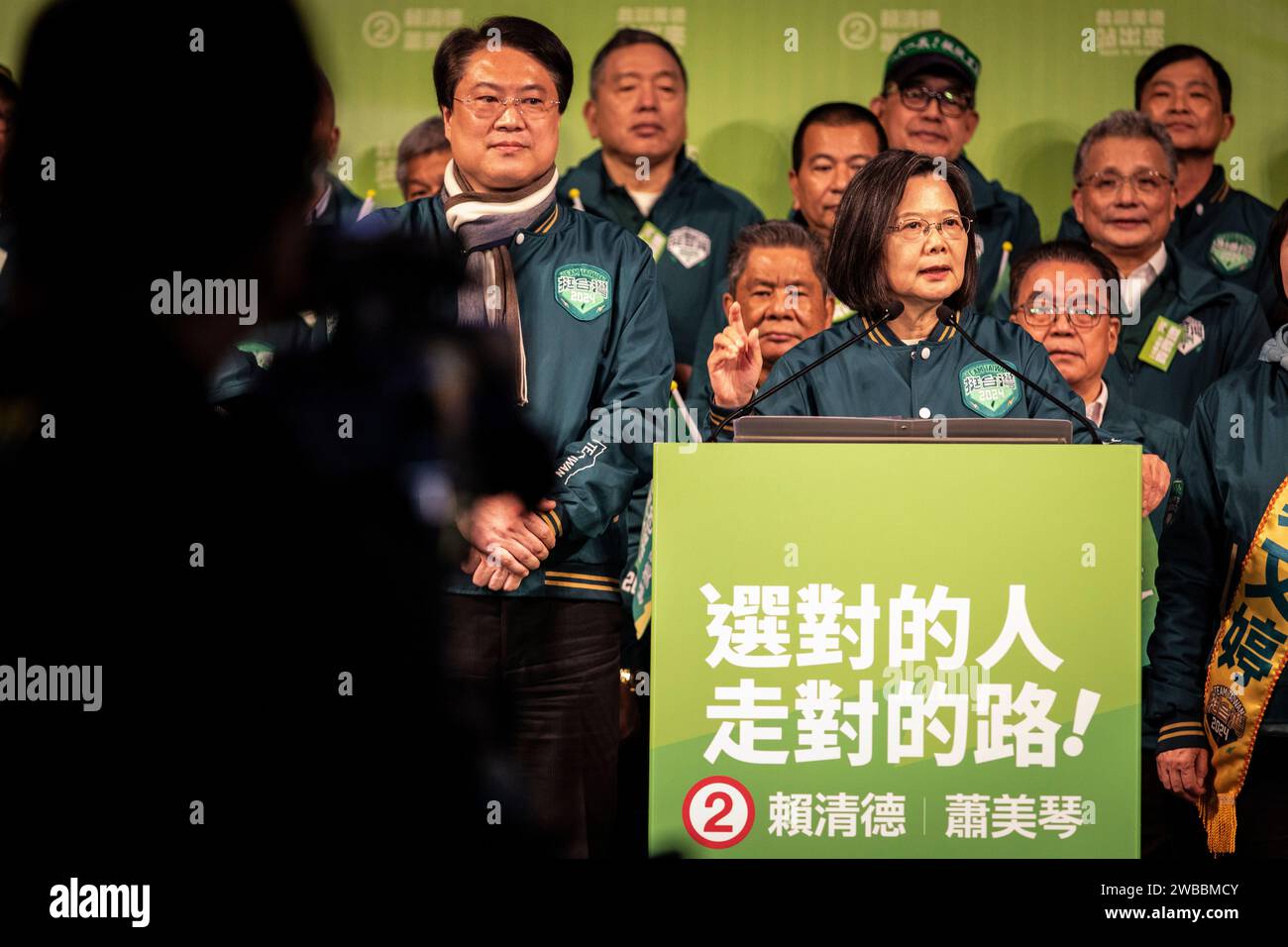 Keelung, Taiwan. 08th Jan, 2024. Taiwan president Tsai Ing-wen was ...