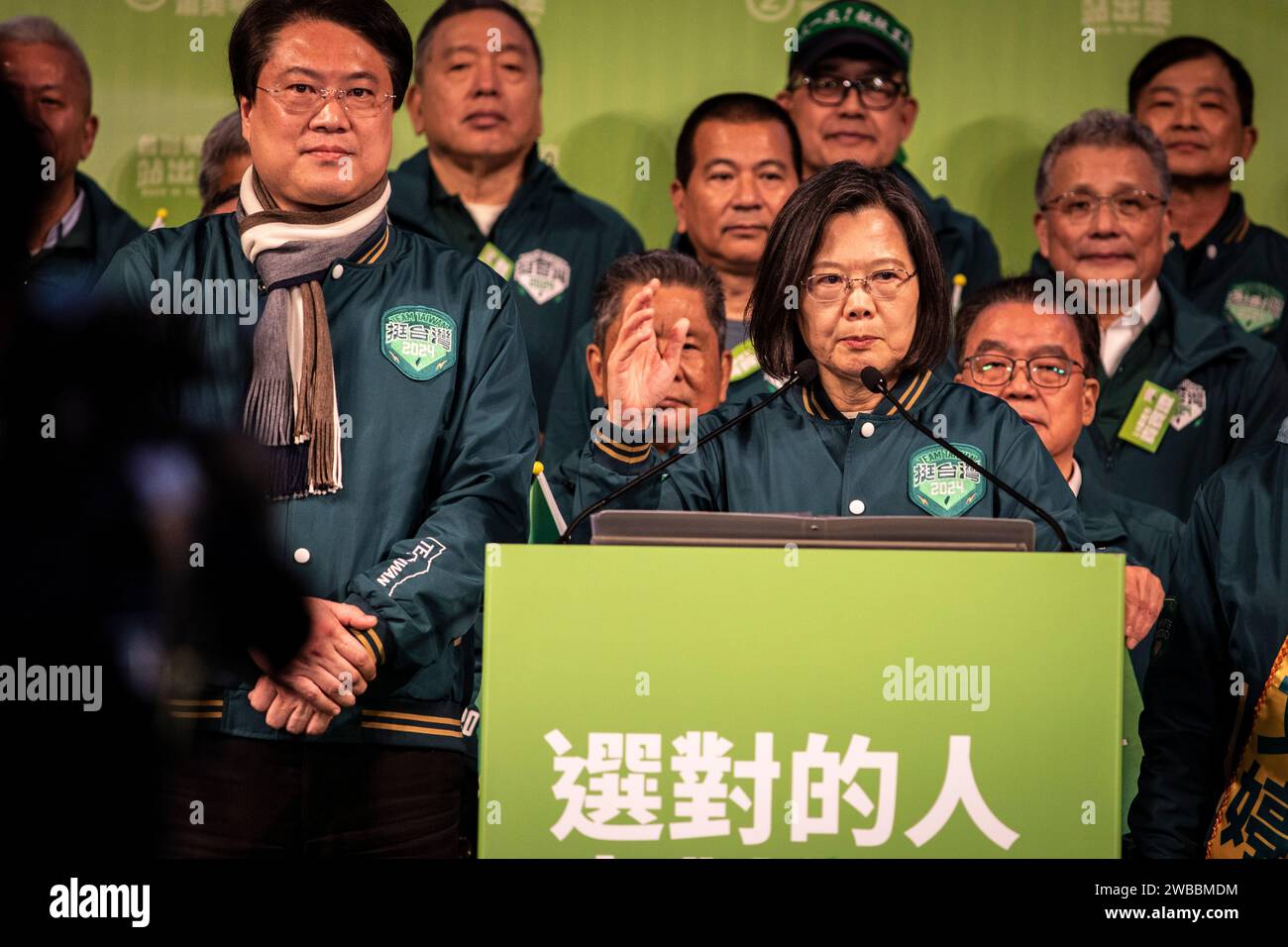 Keelung, Taiwan. 08th Jan, 2024. Taiwan president Tsai Ing-wen was ...