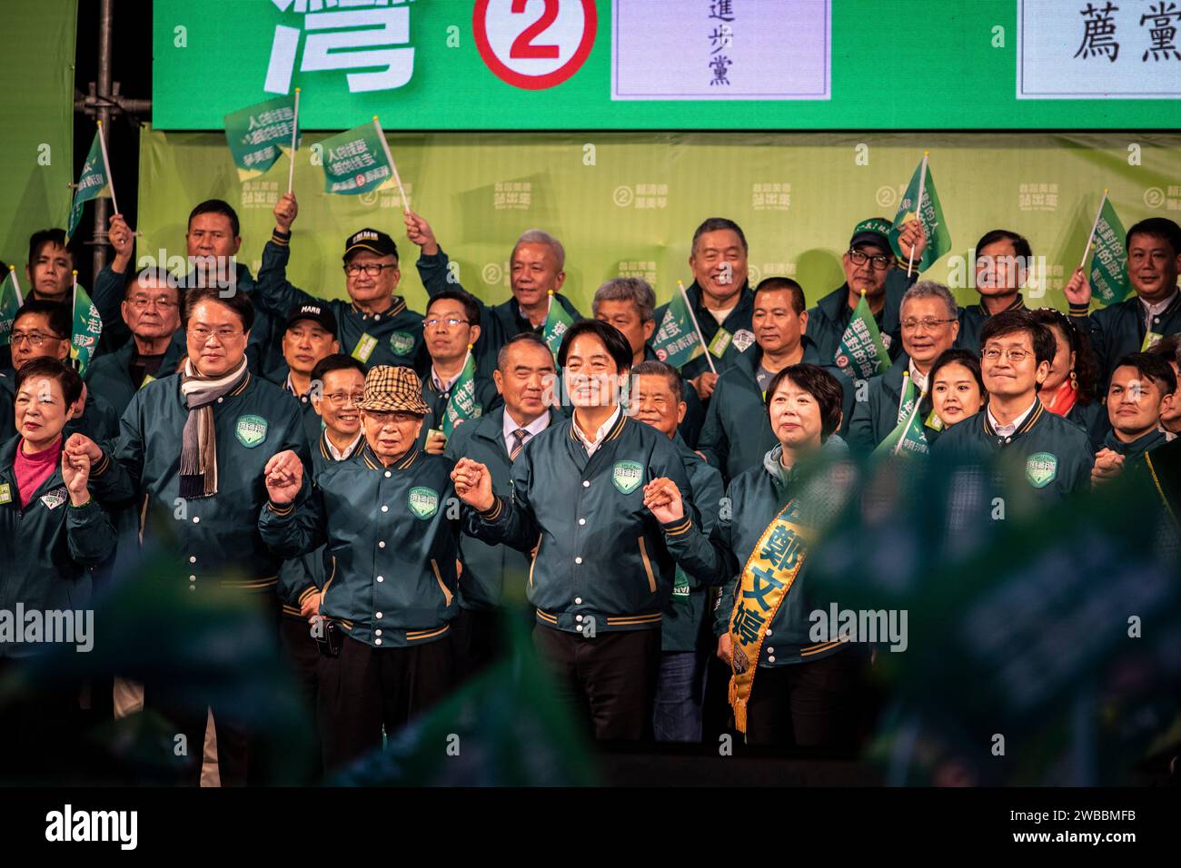 Keelung, Taiwan. 08th Jan, 2024. DPP president candidate Lai Ching-te ...