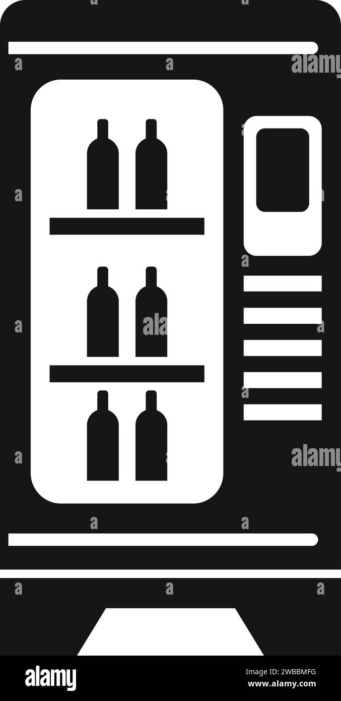 Empty drink machine icon simple vector. Drinking sell. Design vendor ...