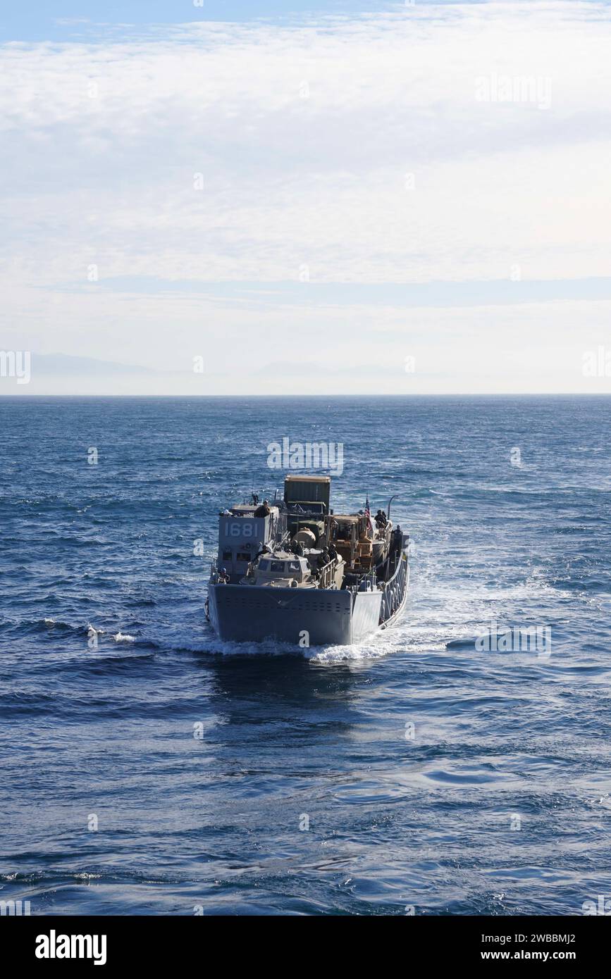 U.S. Navy Landing Craft, Utility (LCU) 1681, assigned to Assault Craft ...