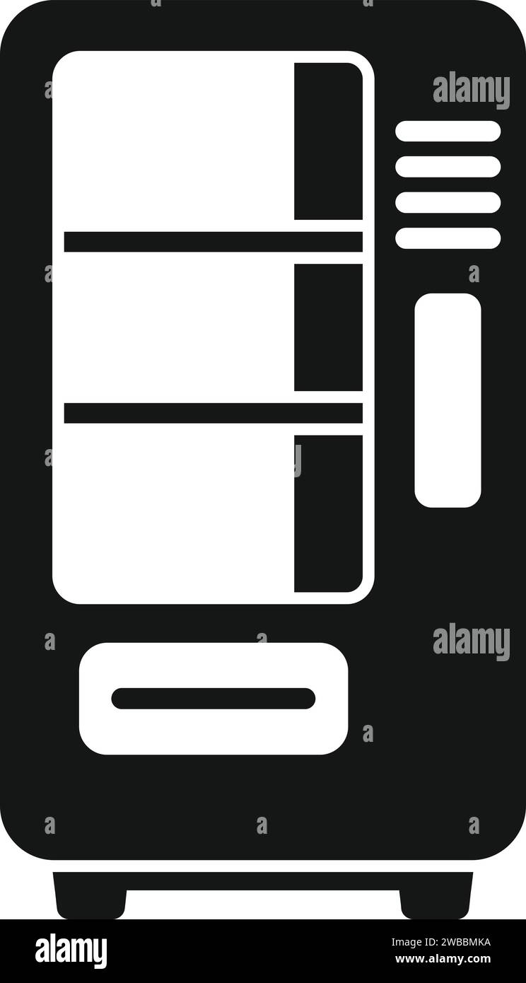 Snack machine icon simple vector. Street vending selling. Snack and ...