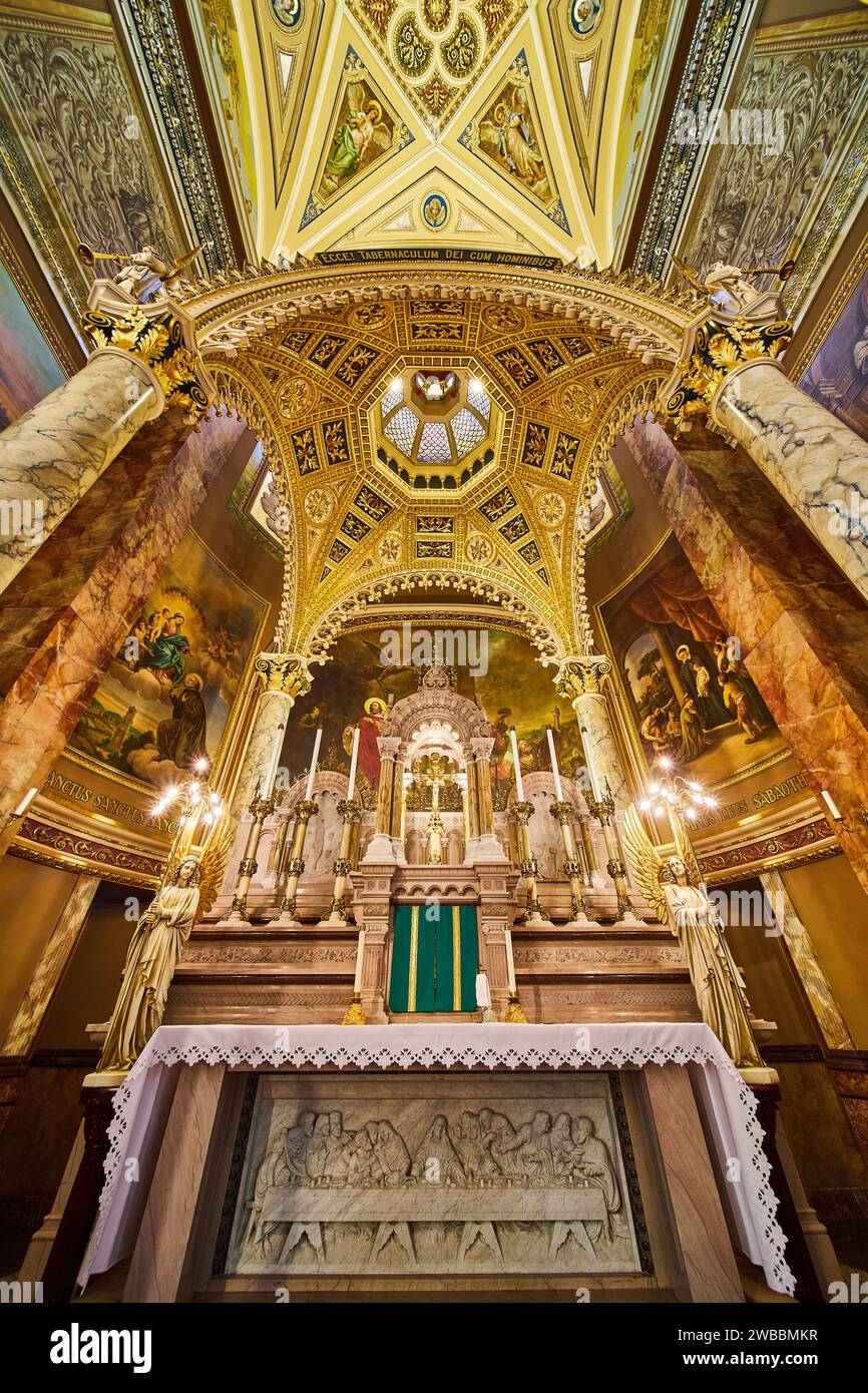 Elegant Church Sanctuary and Altar Detail, Basilica of St Josaphat ...