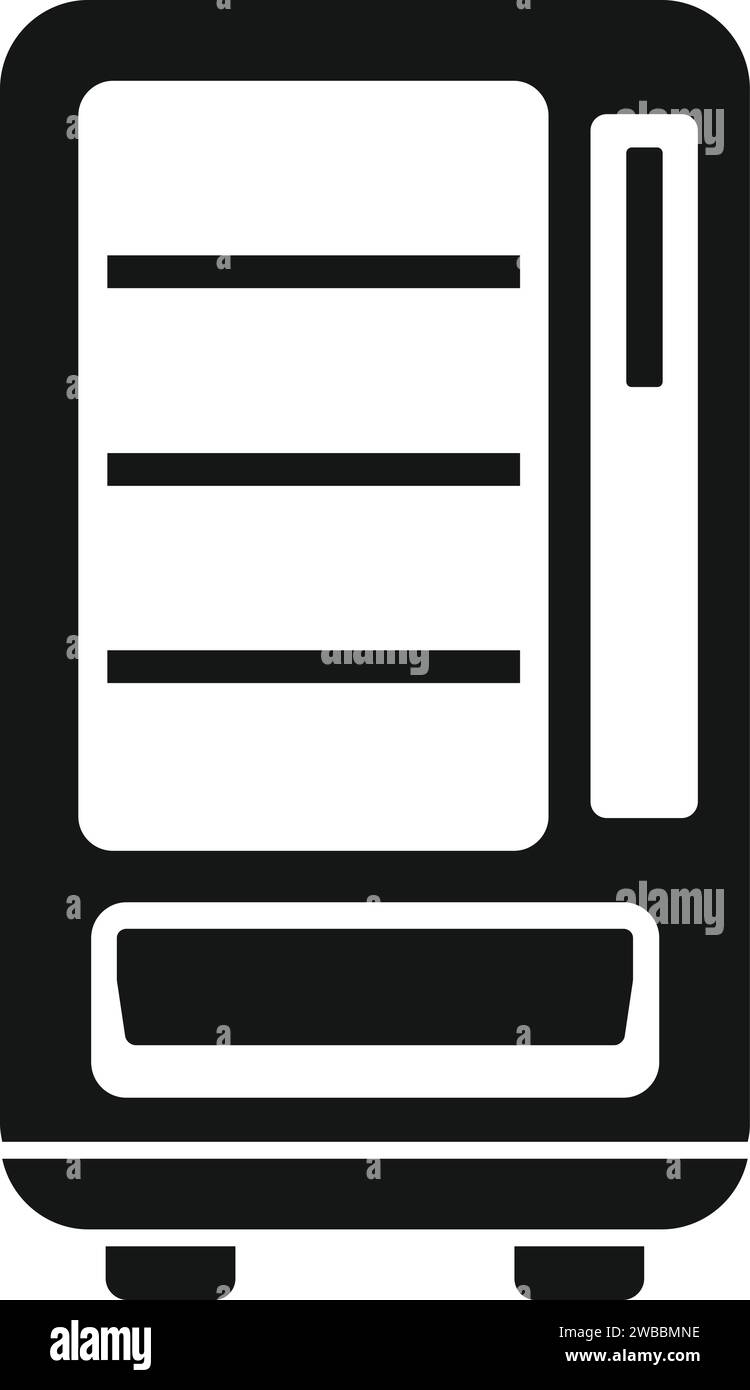 Workplace snack machine icon simple vector. Drinks bottle. Cooling ...