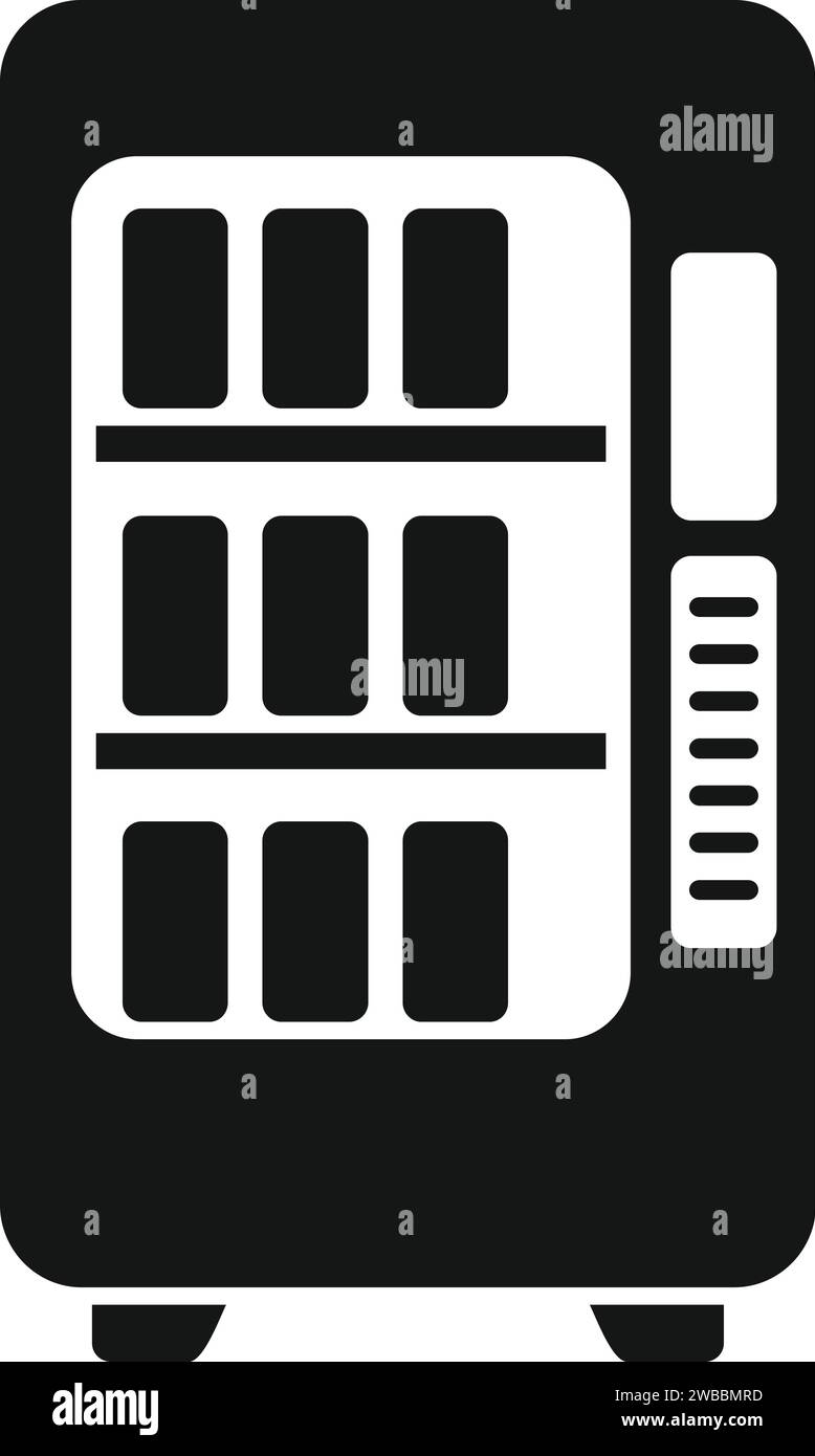 Push drink machine icon simple vector. Workplace vessel. Office vending ...