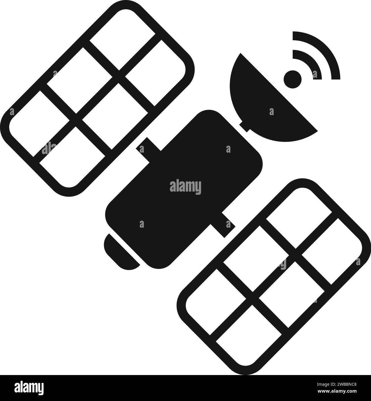 Satellite data internet icon simple vector. Online fast connection ...