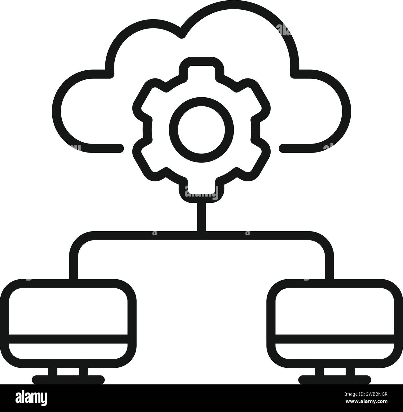 Server local network icon outline vector. Internet provider. Sim card lock Stock Vector Image ...