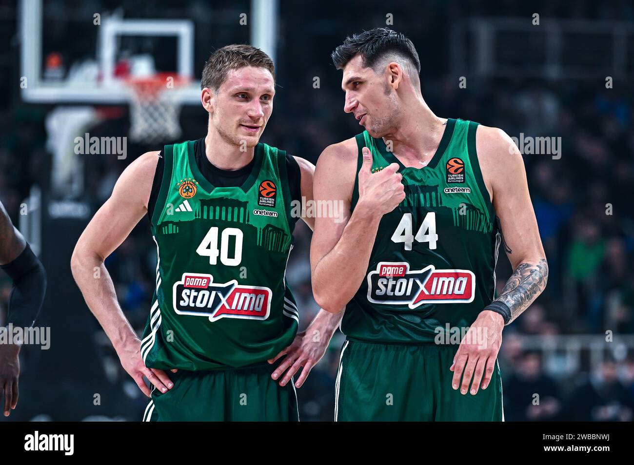 Athens, Lombardy, Greece. 9th Jan, 2024. 44 KONSTANTINOS MITOGLOU with ...