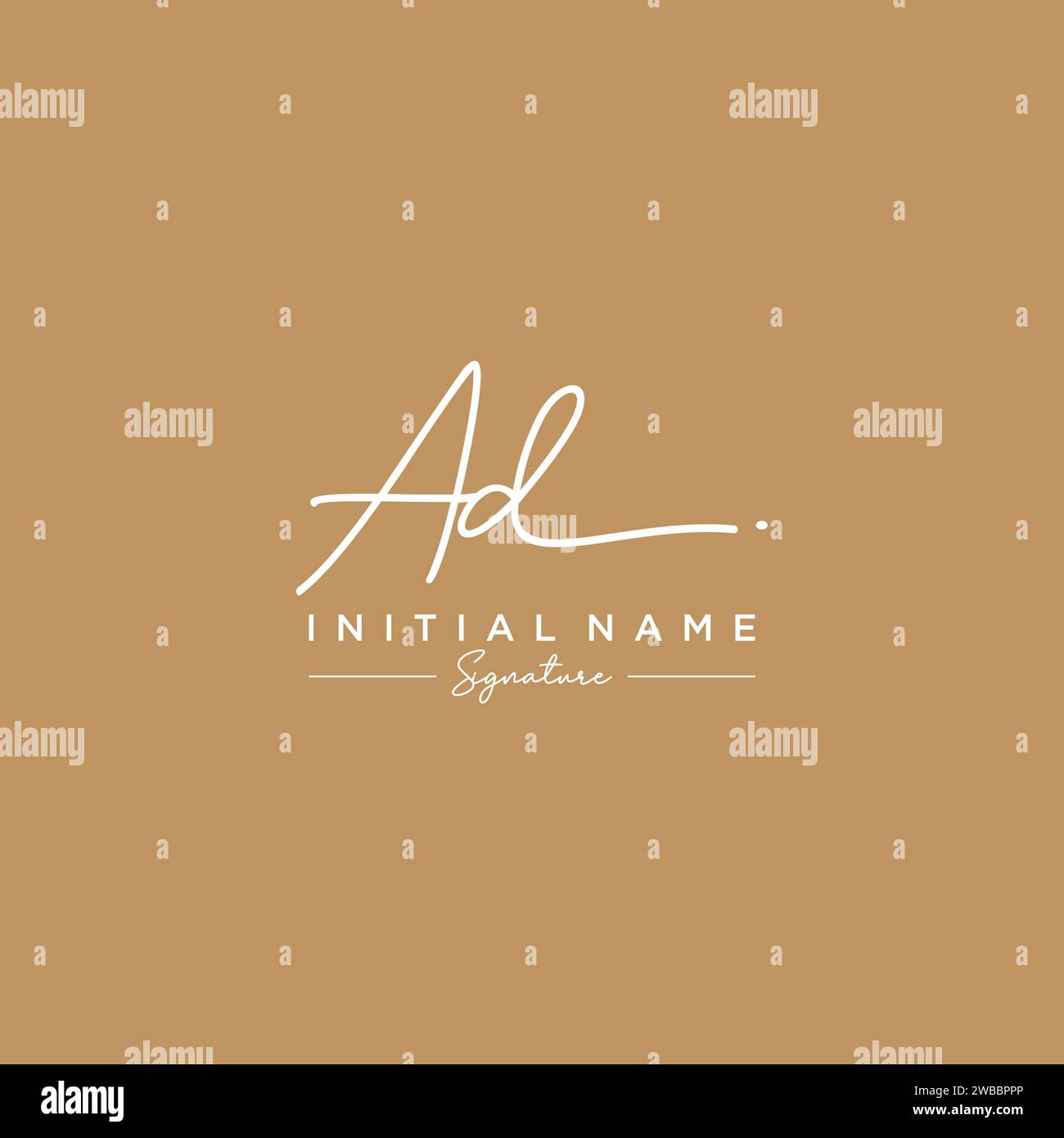 AD Signature Logo Template Vector Stock Vector Image & Art - Alamy