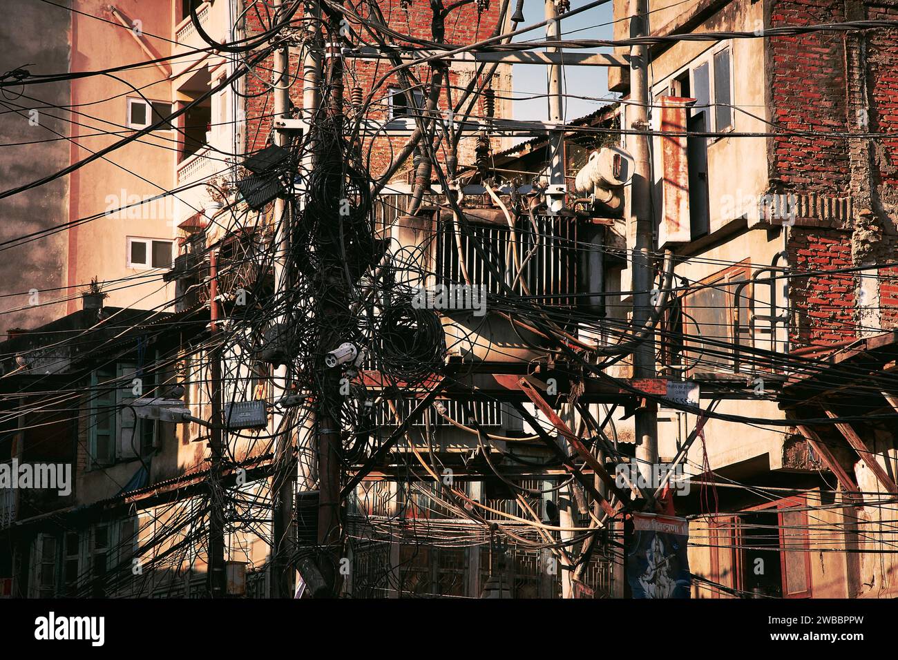 Electrical wiring nightmare hi-res stock photography and images - Alamy