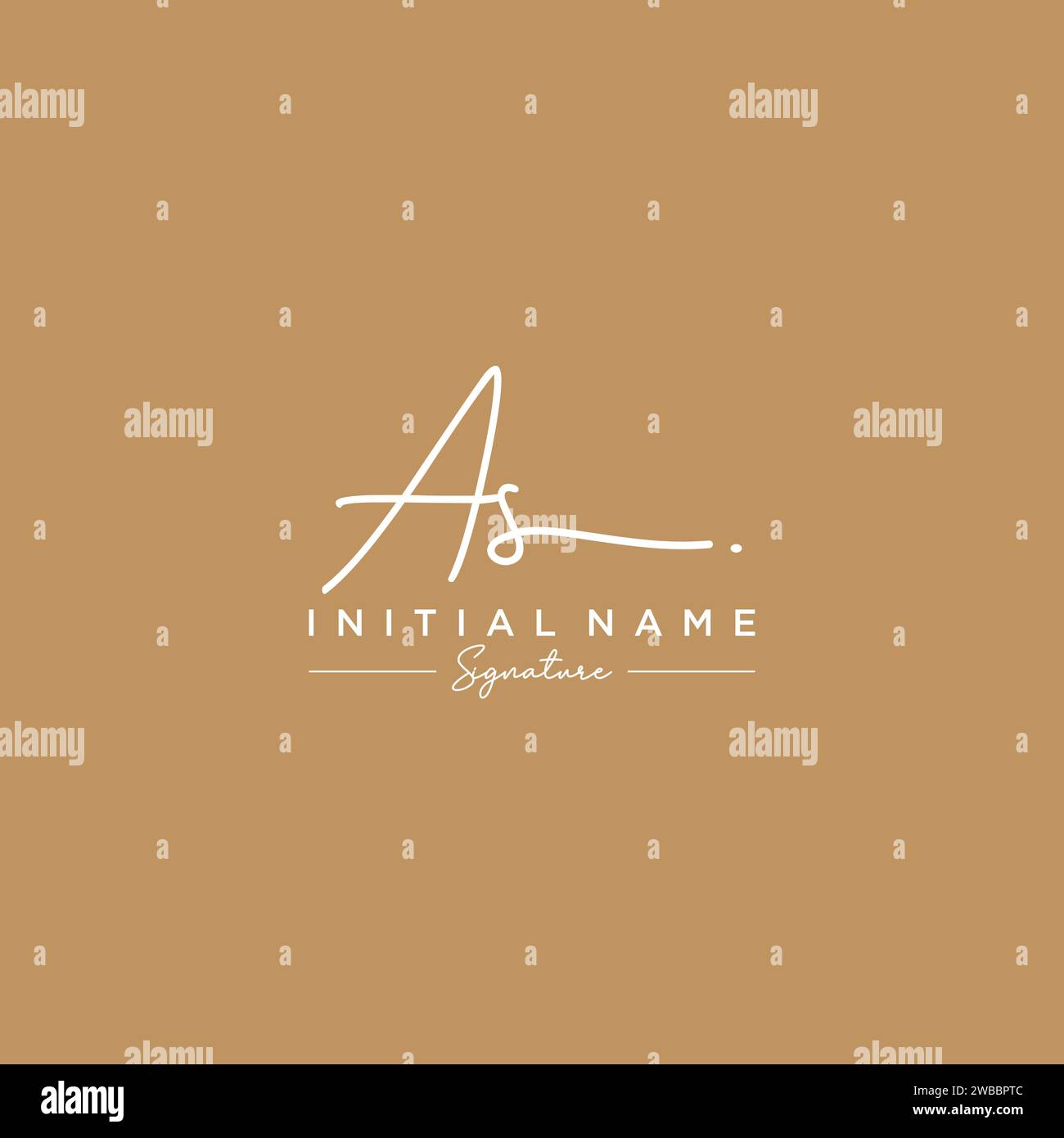 AS Signature Logo Template Vector Stock Vector Image & Art - Alamy