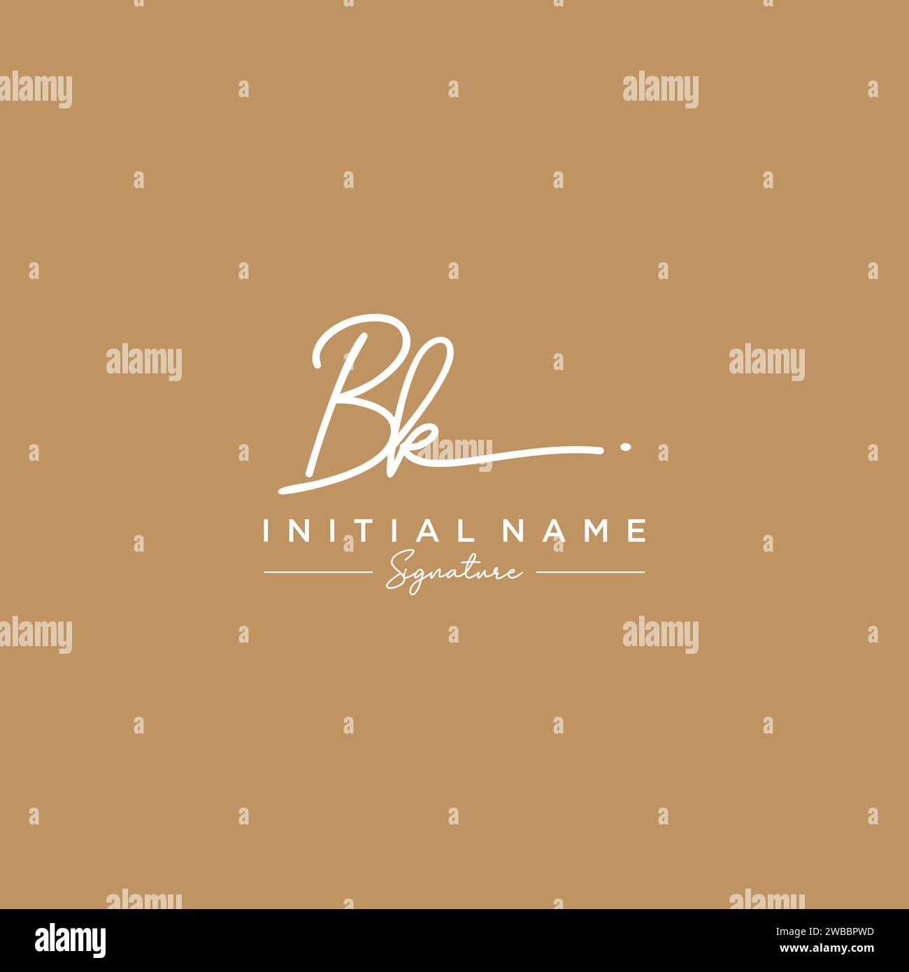 BK Signature Logo Template Vector Stock Vector Image & Art - Alamy