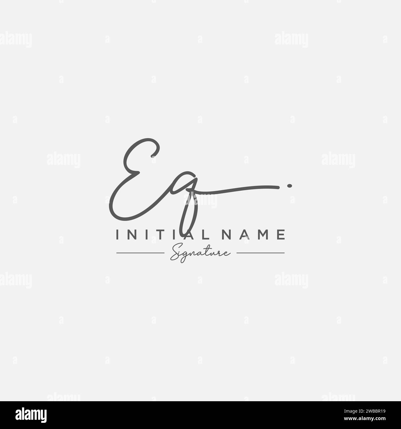 Letter eq logo vector vectors Stock Vector Images - Alamy