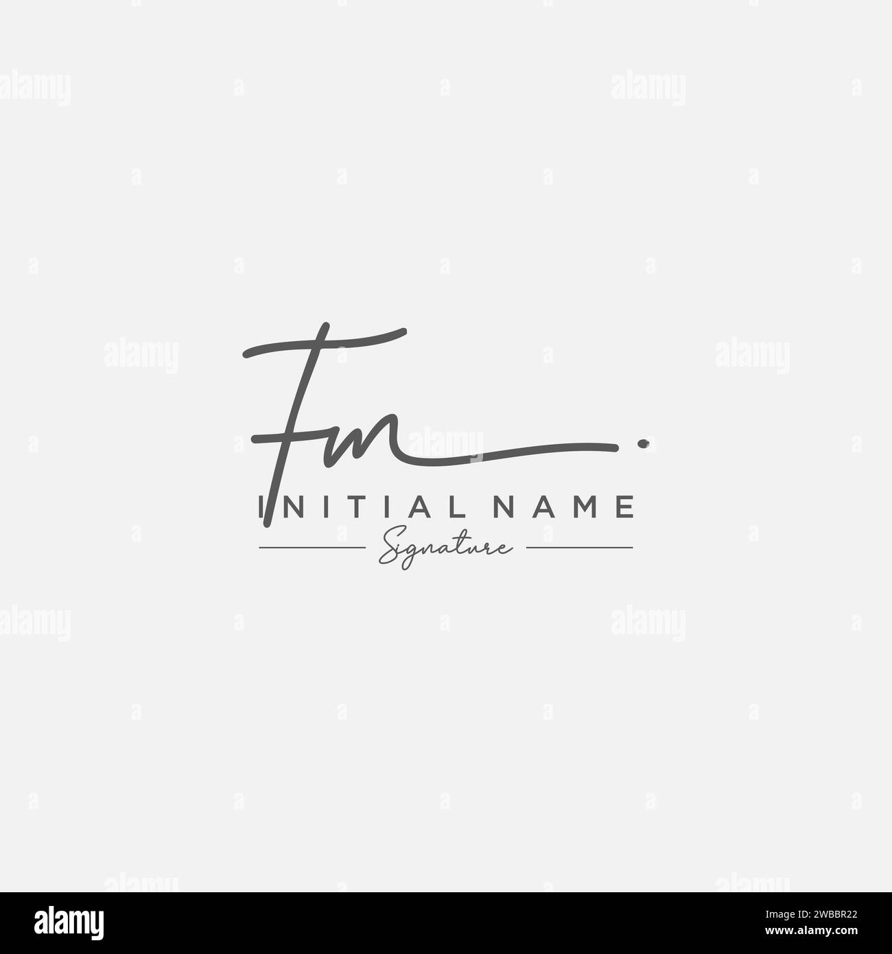 Fm signature hi-res stock photography and images - Alamy