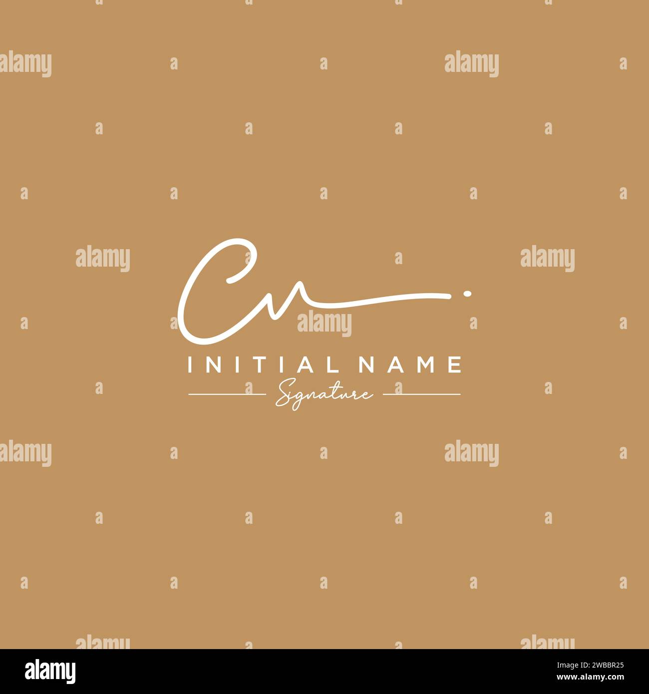 CV Signature Logo Template Vector Stock Vector Image & Art - Alamy