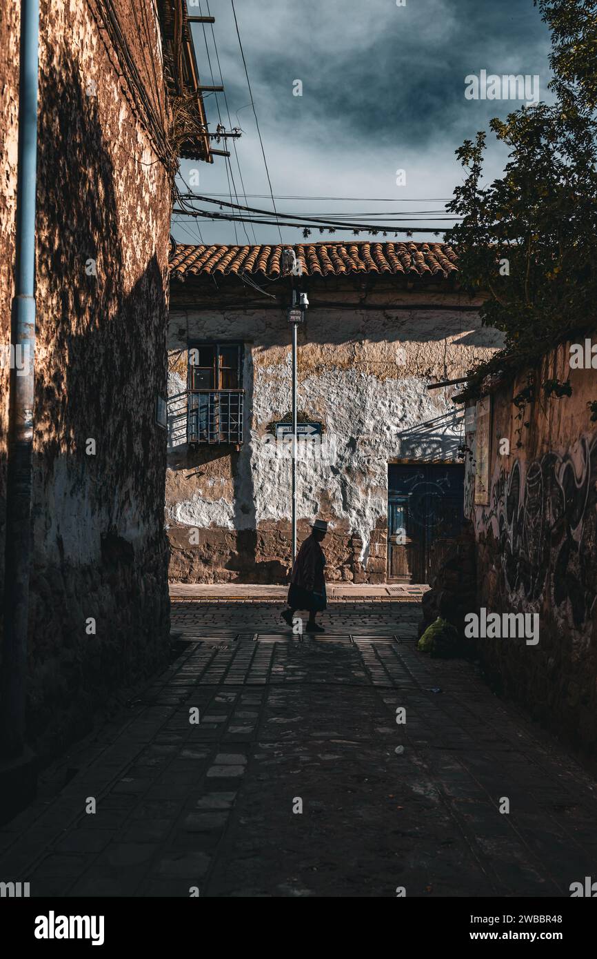 Cusco, Peru, Historical city center, house facade scenery, 2023 Stock ...