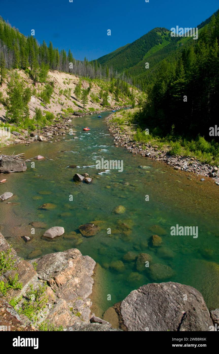 Rafting on Middle Fork Flathead Wild and Scenic River, Great Bear ...