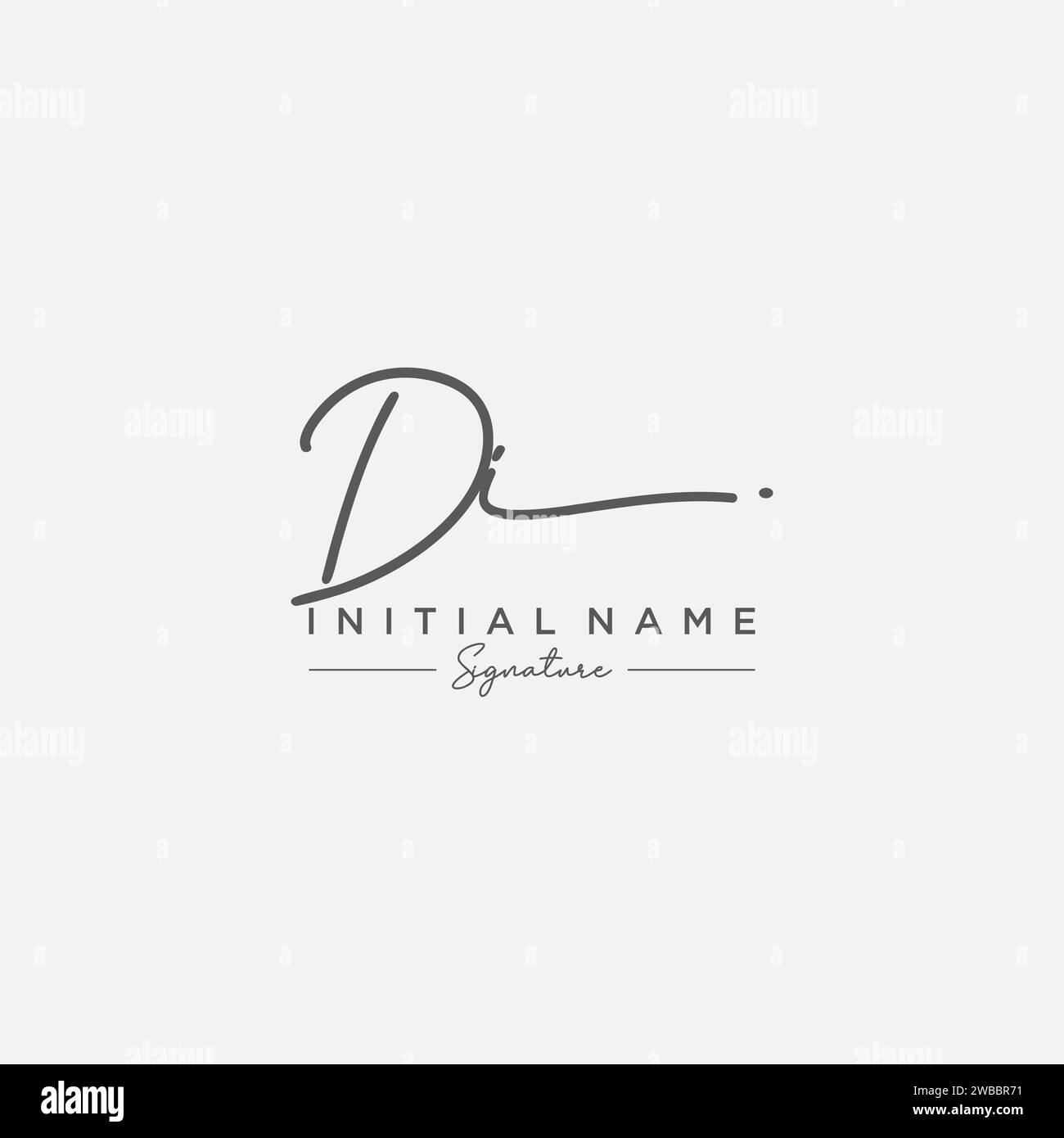 Letter di logo vector vectors hi-res stock photography and images - Alamy