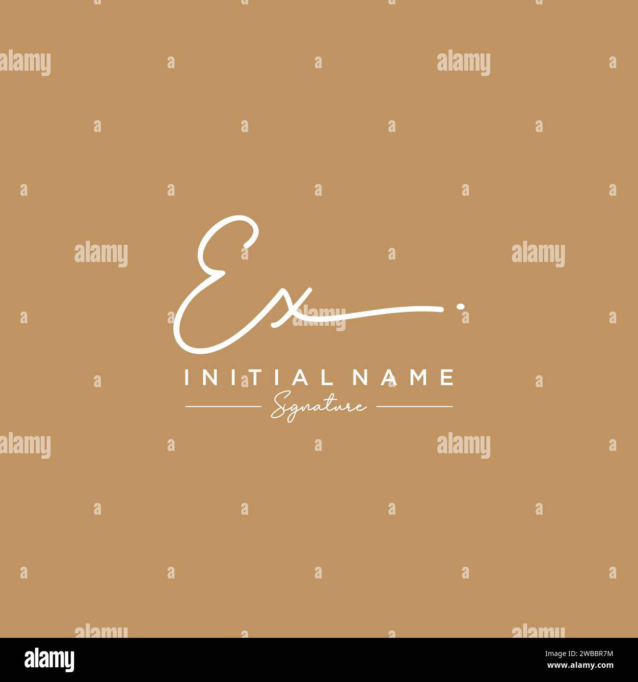 EX Signature Logo Template Vector Stock Vector Image & Art - Alamy