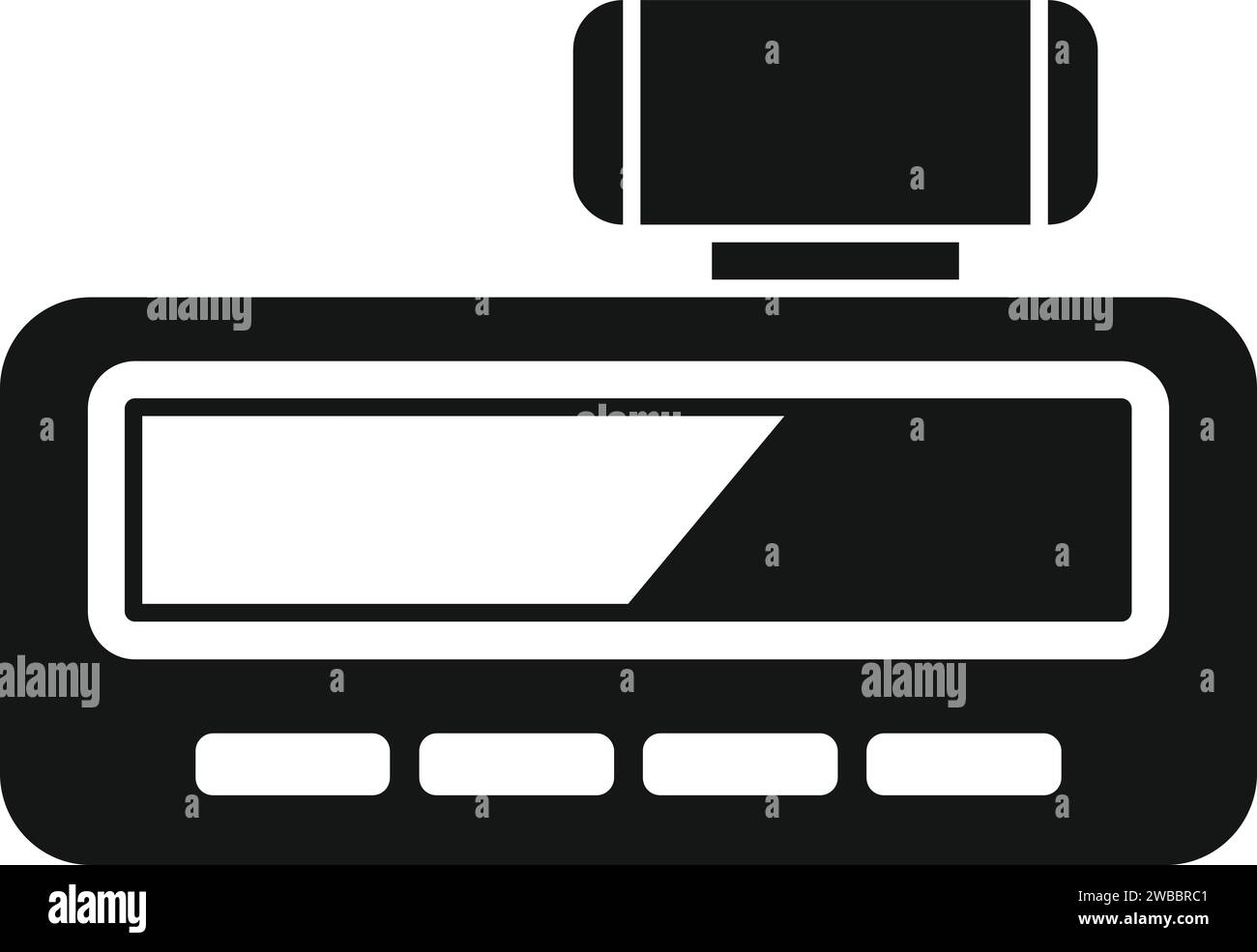 Meter fare control icon simple vector. Trip auto delivery. Public speed ...