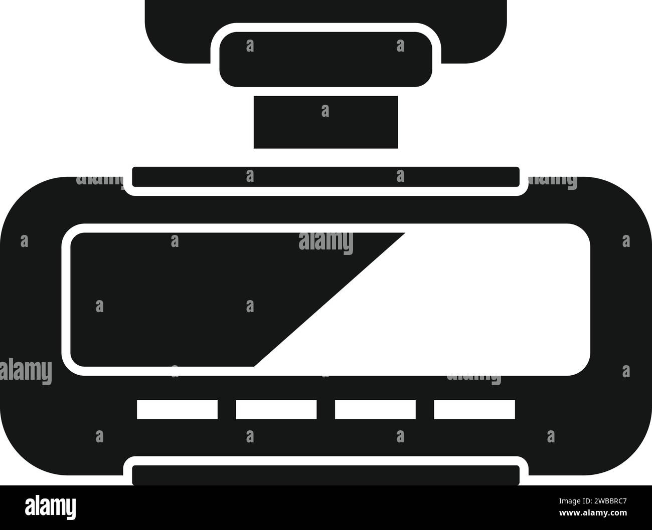 Vehicle control taximeter icon simple vector. App map car. Dial public ...